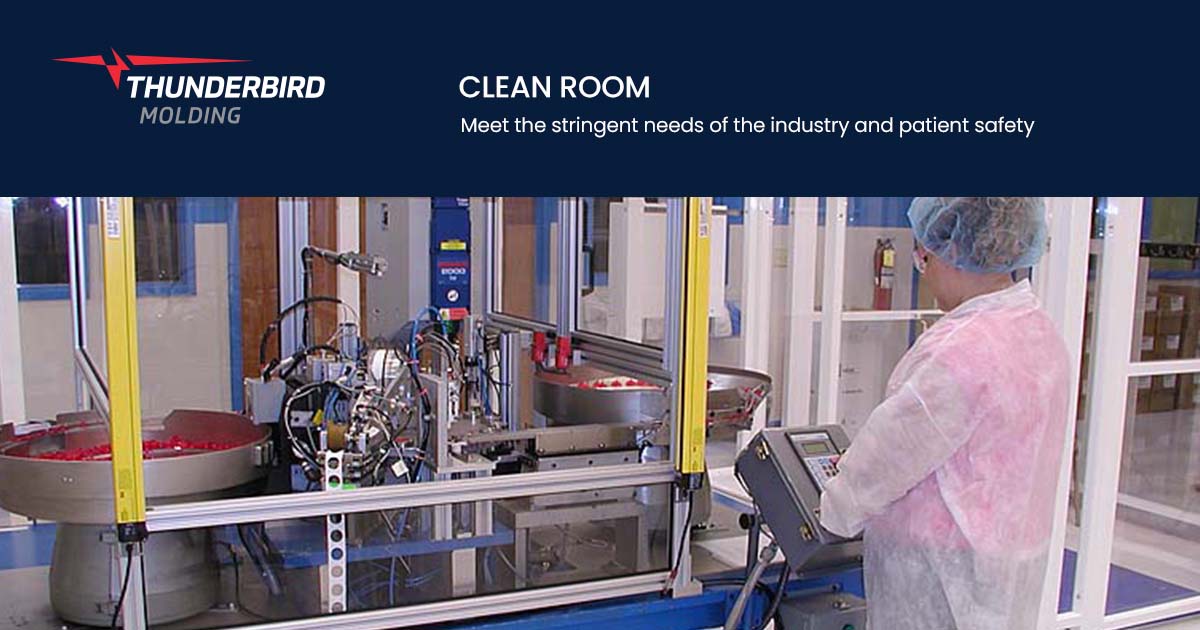 Clean-room custom plastic injection molding for medical parts