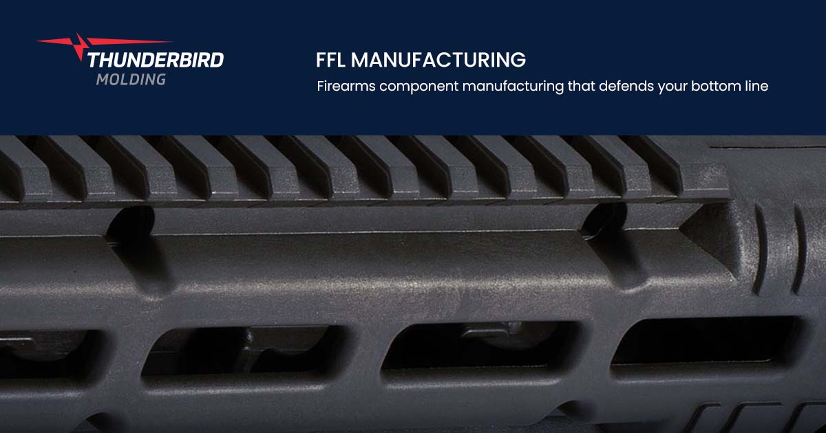 Custom plastic injection molded firearms components