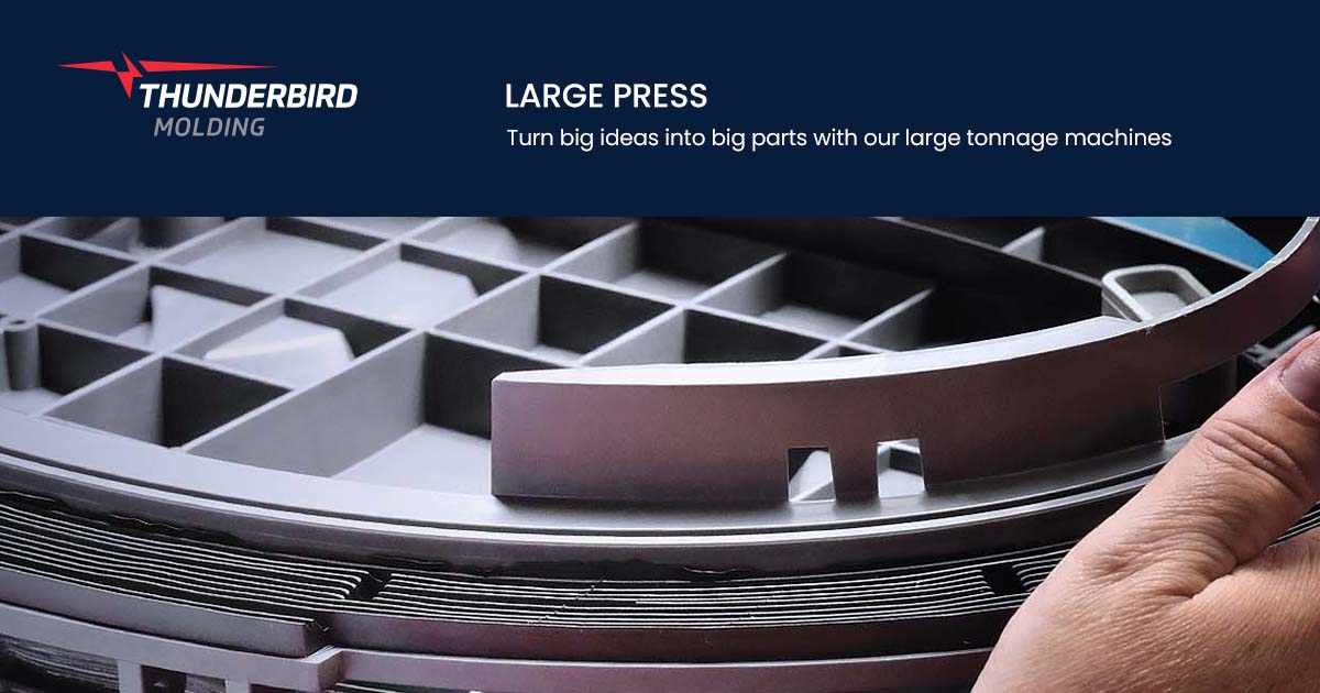 Large-tonnage machines for big injection molding projects