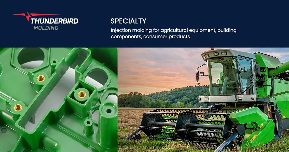 Injection molding for a range of industrial and consumer products